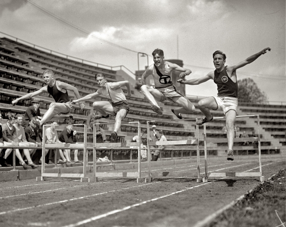 "Hurdles Overcome" :: Vintage Photography / Framed Photos / Poster Art